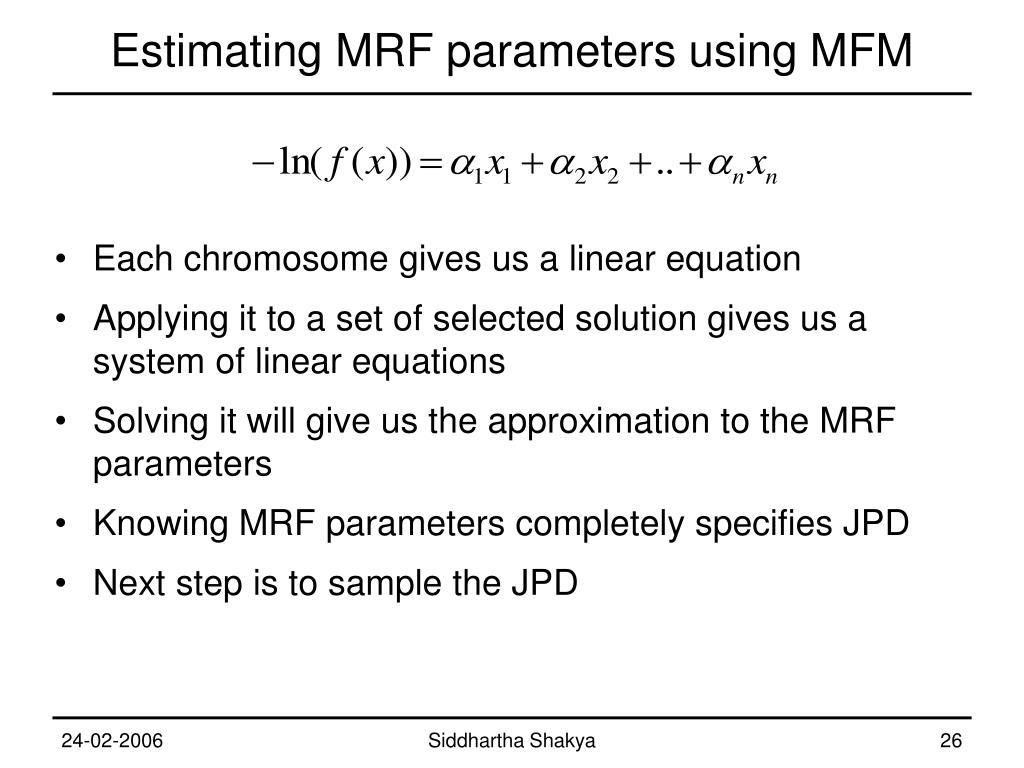 Ppt Estimation Of Distribution Algorithm Based On Markov Random Fields Powerpoint Presentation