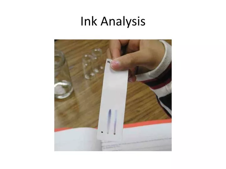 PPT - Ink Analysis PowerPoint Presentation, free download - ID:6671937