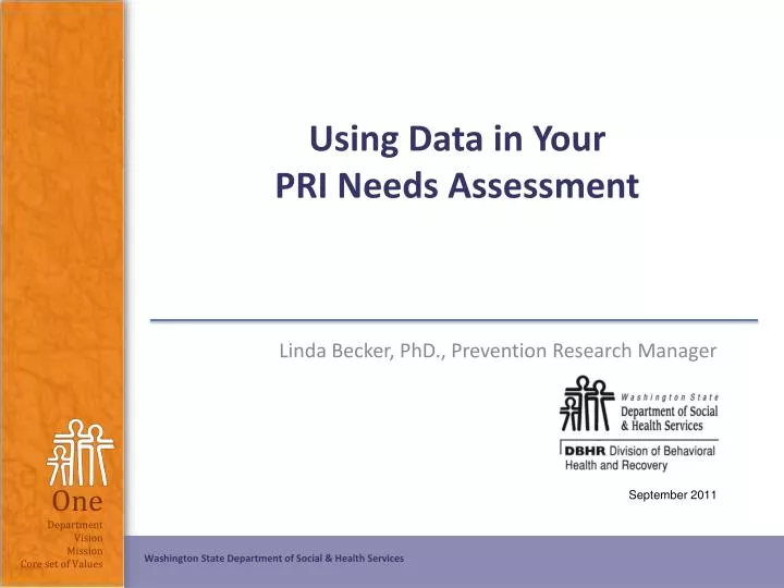 PPT - Using Data in Your PRI Needs Assessment PowerPoint Presentation ...