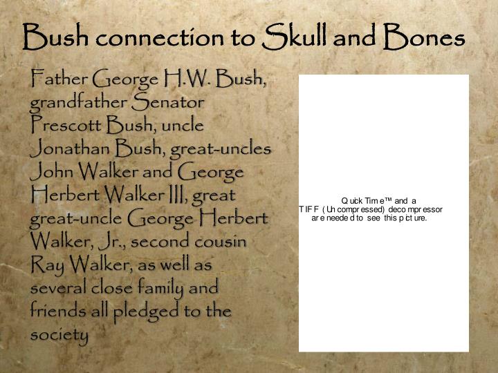 PPT - Conspiracies, the Skull and Bones Society, and George W. Bush ...
