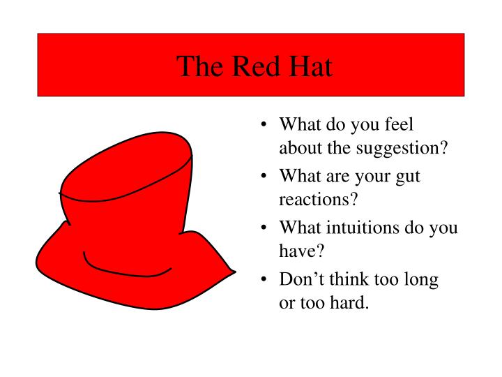 PPT - Edward de Bono’s Six Thinking Hats PowerPoint Presentation - ID ...