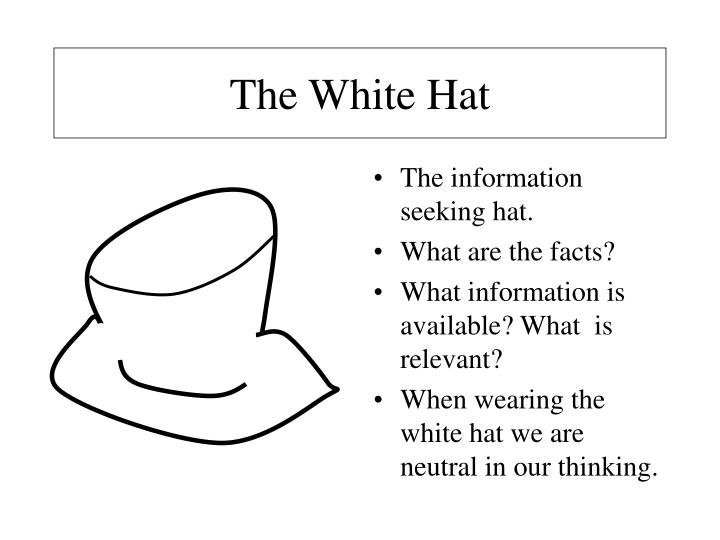 PPT - Edward de Bono’s Six Thinking Hats PowerPoint Presentation - ID ...