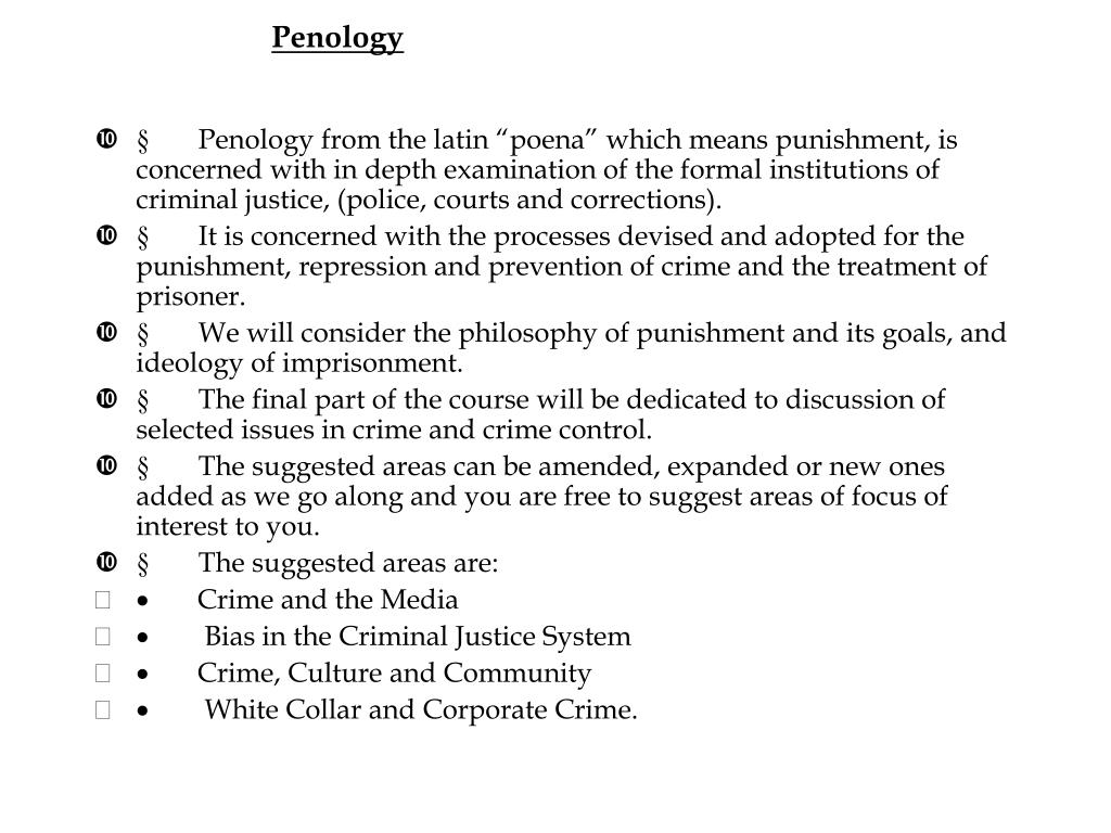 PPT - UNIVERSITY OF NAIROBI SCHOOL OF LAW GPR 200 CRIMINOLOGY AND ...
