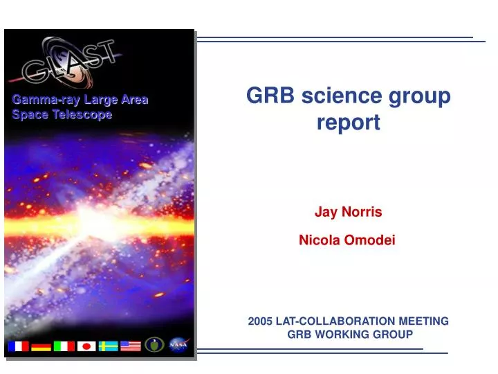 PPT - GRB science group report PowerPoint Presentation, free download ...