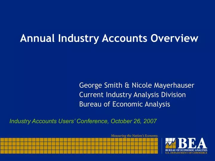 PPT - Annual Industry Accounts Overview PowerPoint Presentation, free ...