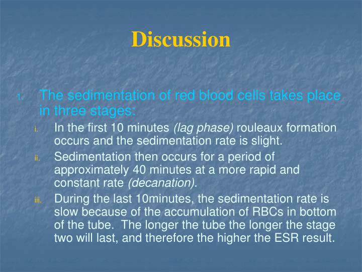 PPT - Erythrocyte Sedimentation Rate (ESR) PowerPoint Presentation - ID ...