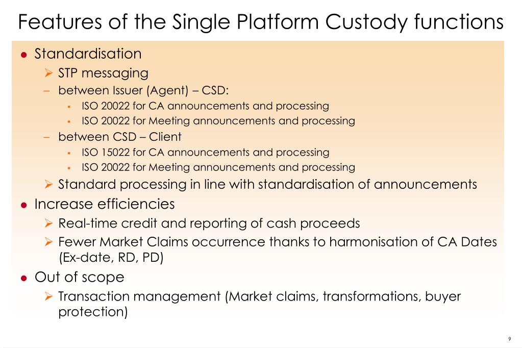 PPT - SII Operations Forum – Euroclear Single Platform & Funds in the ...