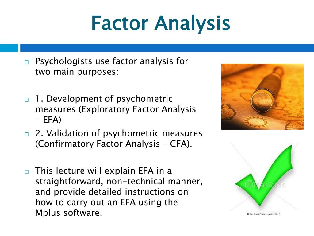 Ppt Exploratory Factor Analysis In Mplus Powerpoint Presentation