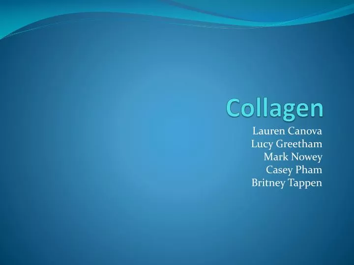 PPT - Collagen PowerPoint Presentation, free download - ID:6674964