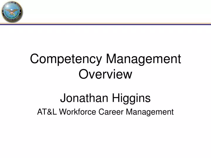 PPT - Competency Management Overview PowerPoint Presentation, free ...