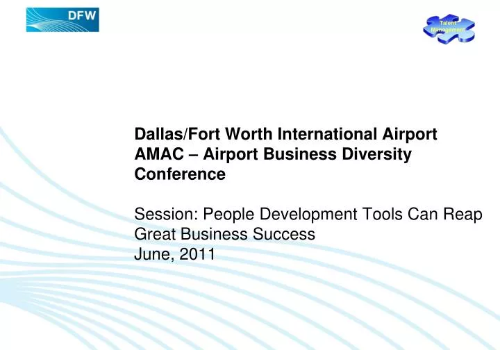 PPT - DFW Airport Fast Facts PowerPoint Presentation, free download ...