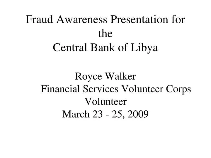 PPT - Fraud Awareness PowerPoint Presentation, free download - ID:6676113