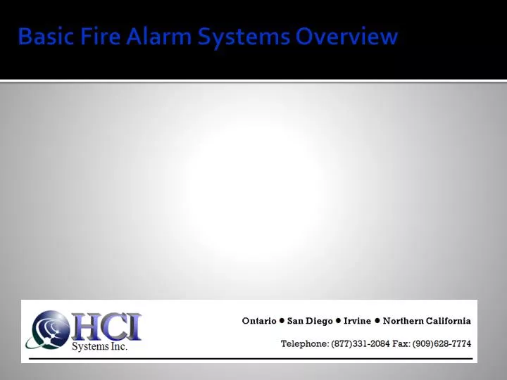 PPT - Basic Fire Alarm Systems Overview PowerPoint Presentation, free ...