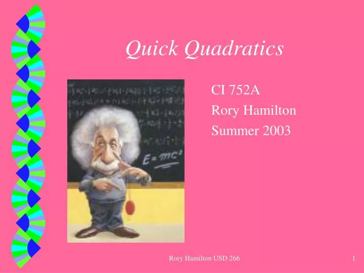 PPT - Quick Quadratics PowerPoint Presentation, free download - ID:6676289