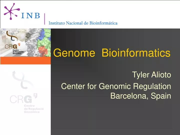 PPT - Genome Bioinformatics PowerPoint Presentation, free download - ID ...