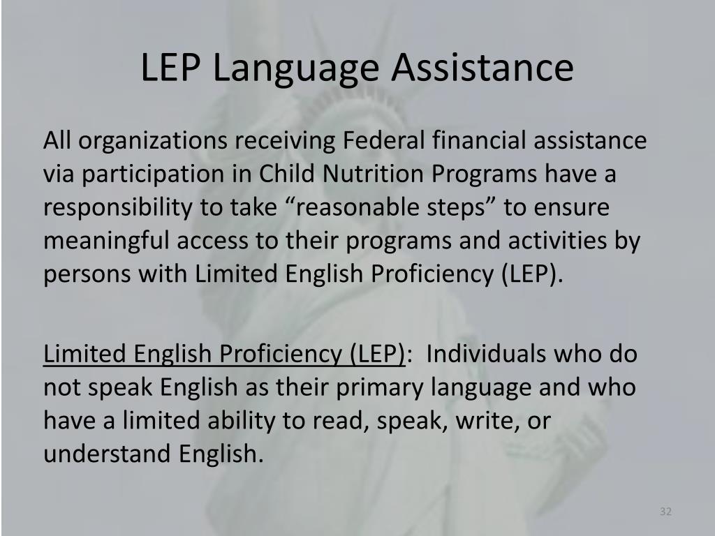 PPT - USDA Civil Rights Training for Front-line Staff School Nutrition ...