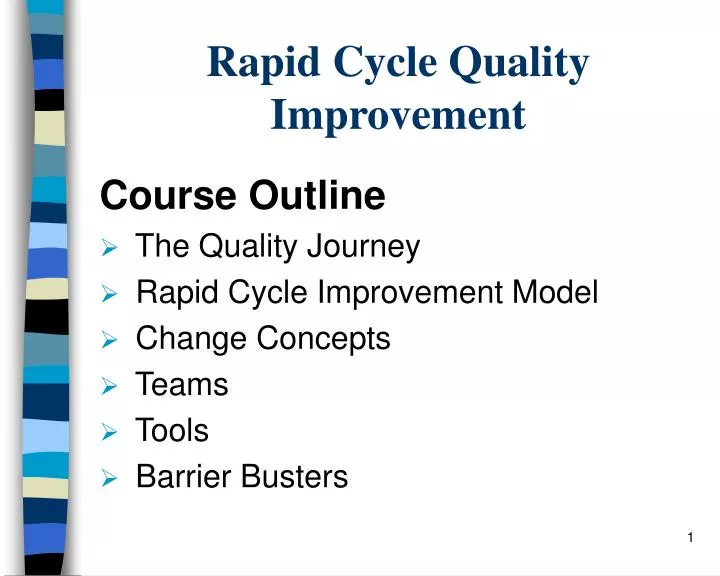 PPT - Rapid Cycle Quality Improvement PowerPoint Presentation, free ...