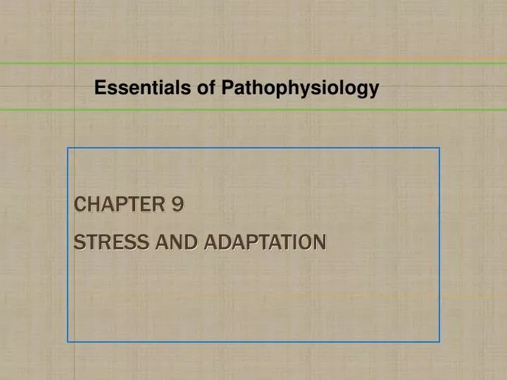 PPT - Chapter 9 Stress and Adaptation PowerPoint Presentation, free ...
