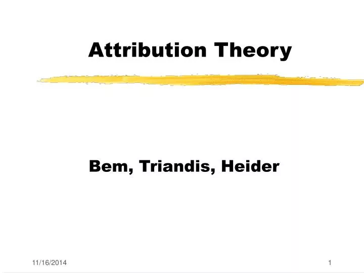 PPT - Attribution Theory PowerPoint Presentation, free download - ID ...