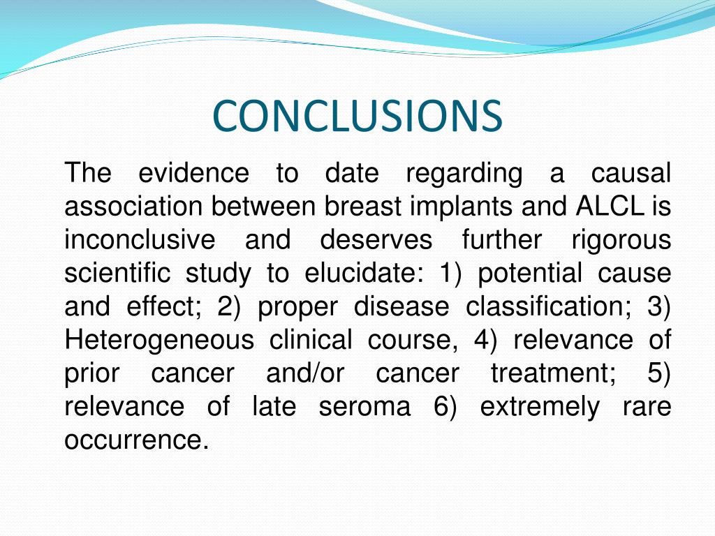 PPT - Anaplastic Large Cell Lymphoma and Breast Implants? A Review of ...