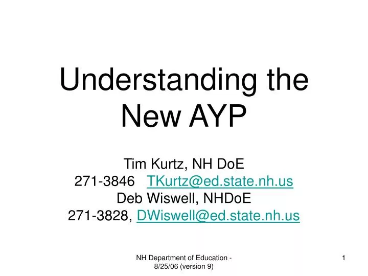 PPT - Understanding the New AYP PowerPoint Presentation, free download ...