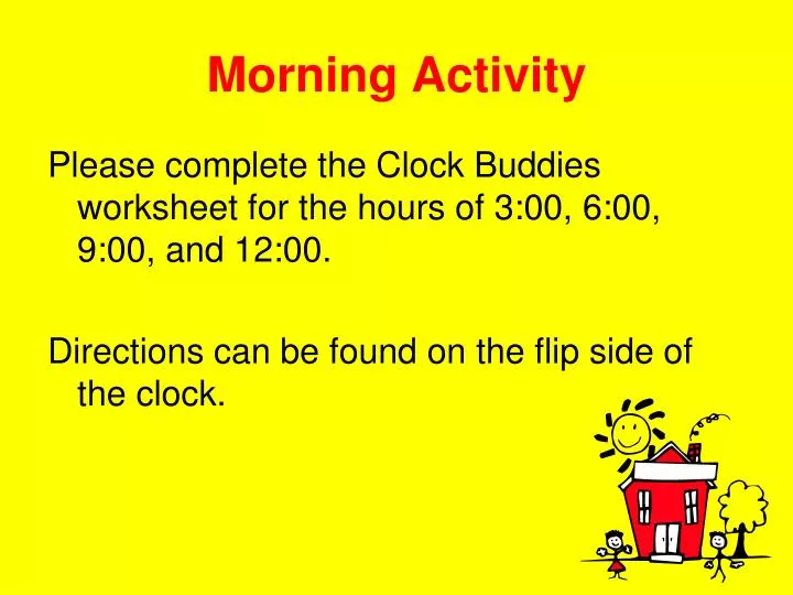 PPT - Morning Activity PowerPoint Presentation, free download - ID:6679542