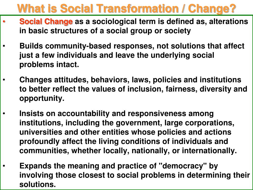 PPT - Dynamic Youth for Social Transformation/Change Presented by ...