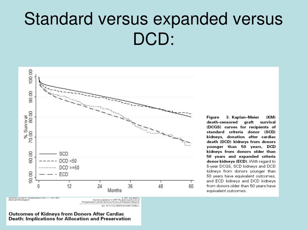 PPT - Transplant of marginal/NHBD kidneys and outcomes: kidney ...