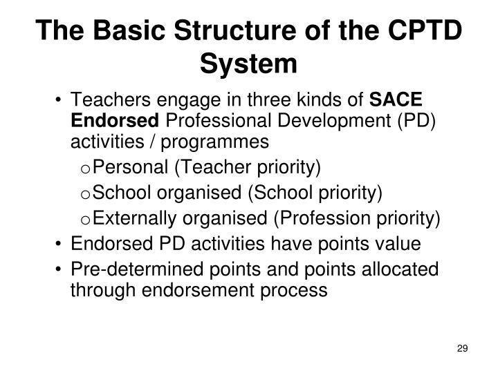 PPT - An Overview of the Continuing Professional Teacher Development ...