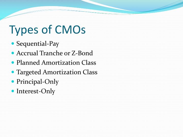 PPT - Collateralized Mortgage Obligations (CMOs) PowerPoint ...