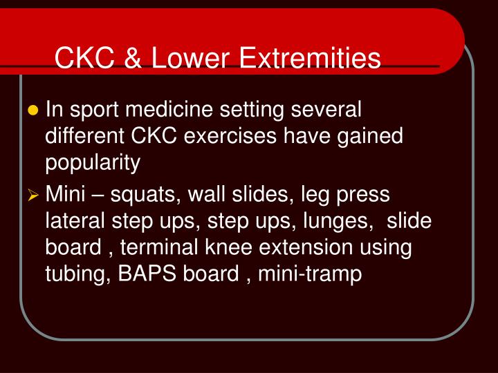 PPT - Open vs Closed Kinetic Chain Exercises PowerPoint Presentation ...