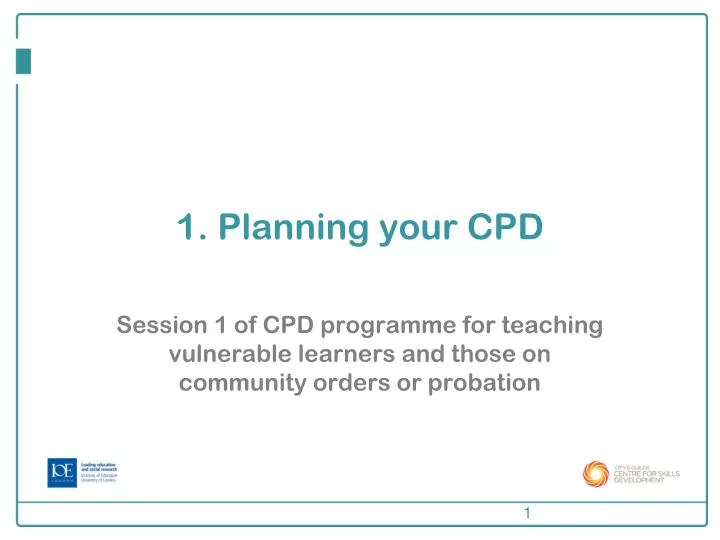 PPT - 1. Planning your CPD PowerPoint Presentation, free download - ID ...
