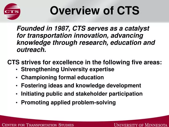 PPT - Overview of CTS PowerPoint Presentation, free download - ID:6682559