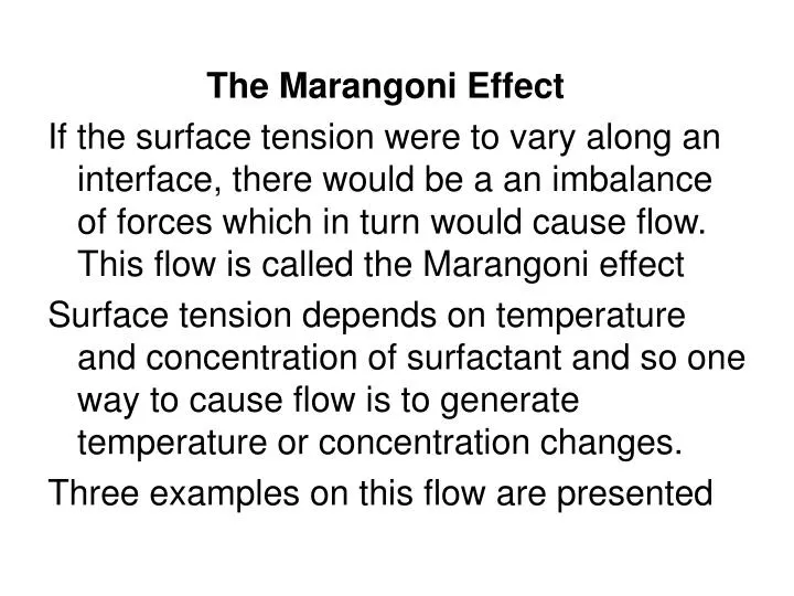 PPT - The Marangoni Effect PowerPoint Presentation, free download - ID ...