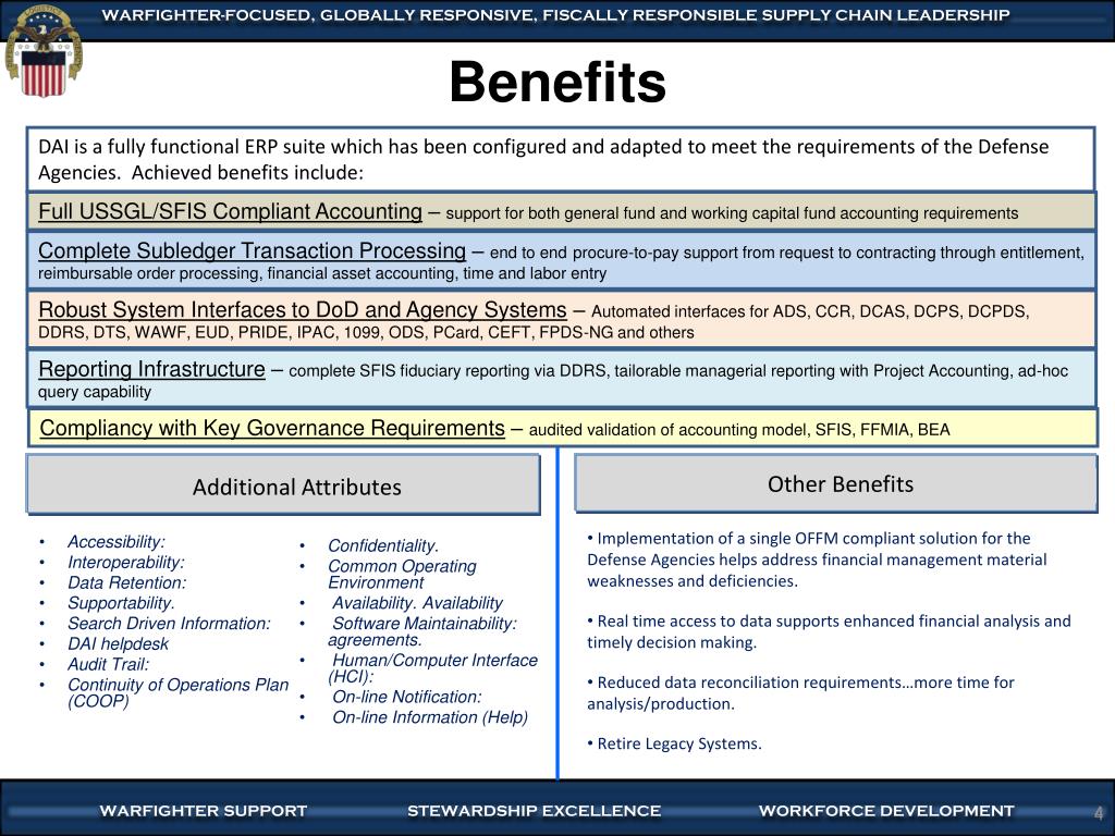 PPT - Defense Agencies Initiative (DAI) Ms Cynthia Beck, PM 17 April ...