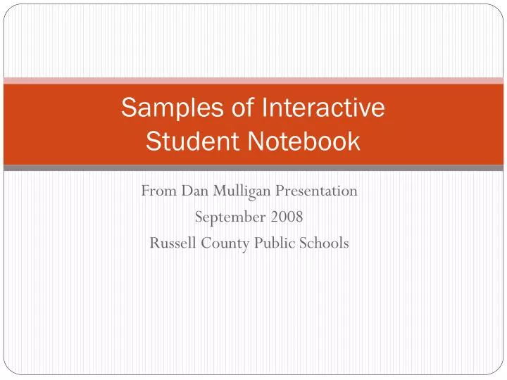 PPT - Samples of Interactive Student Notebook PowerPoint Presentation ...