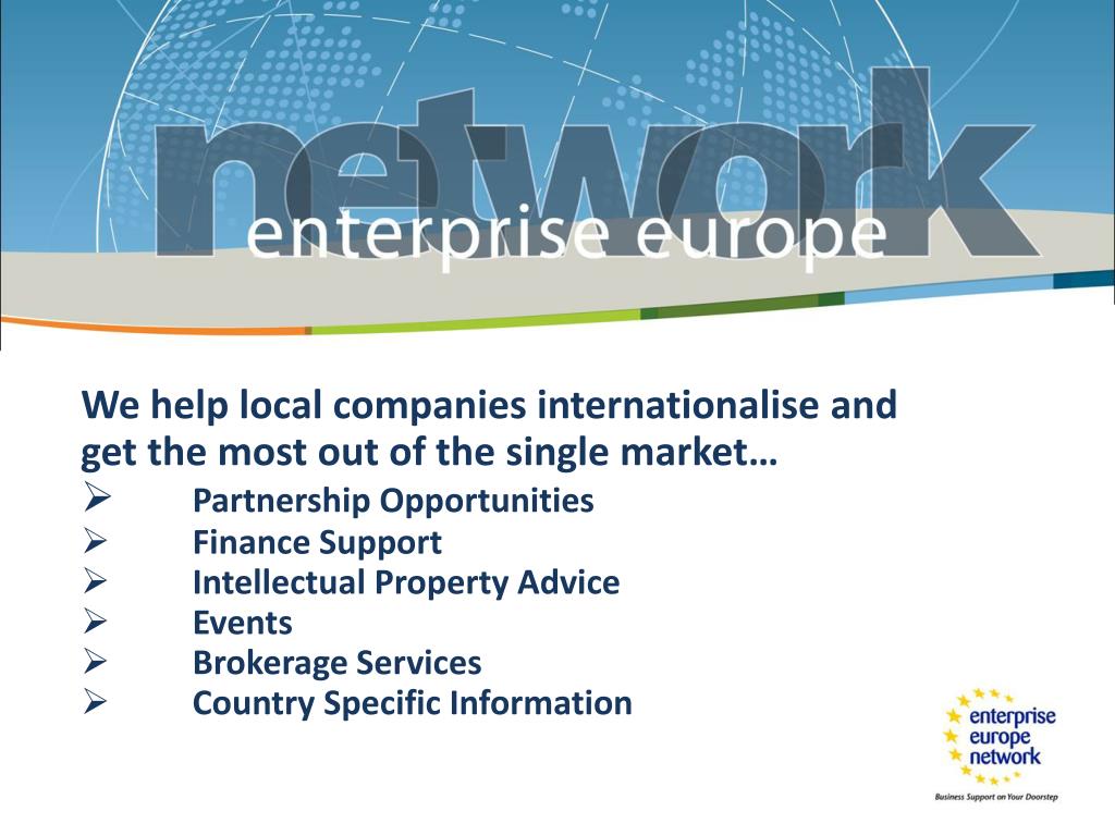 PPT - Moira Hopkins Enterprise Europe Network North East England ...