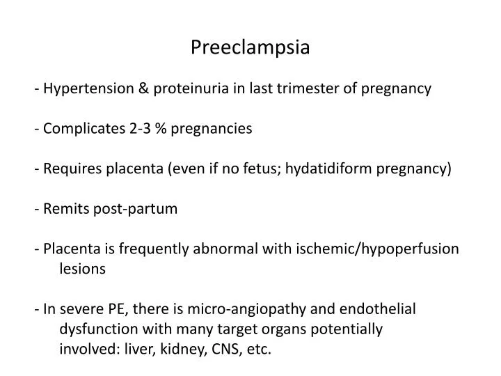 PPT - Preeclampsia PowerPoint Presentation, free download - ID:6683885
