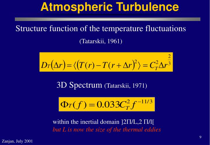 PPT - ATMOSPHERIC TURBULENCE IN ASTRONOMY PowerPoint Presentation - ID ...