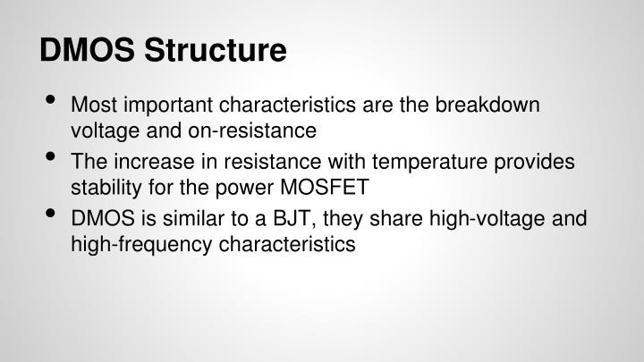PPT - Power FET Structure DMOS and VMOS PowerPoint Presentation - ID ...
