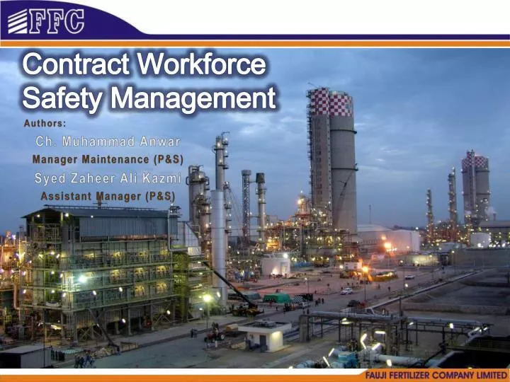 PPT - Contract Workforce Safety Management PowerPoint Presentation ...