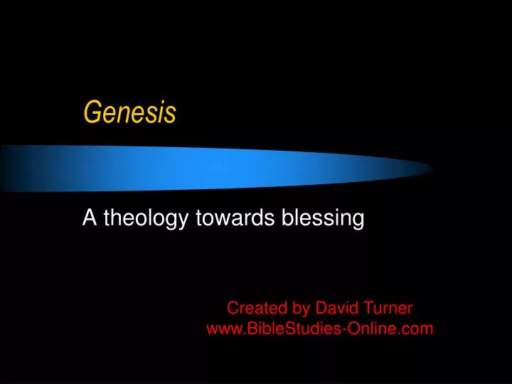 PPT - Genesis PowerPoint Presentation, free download - ID:6685477