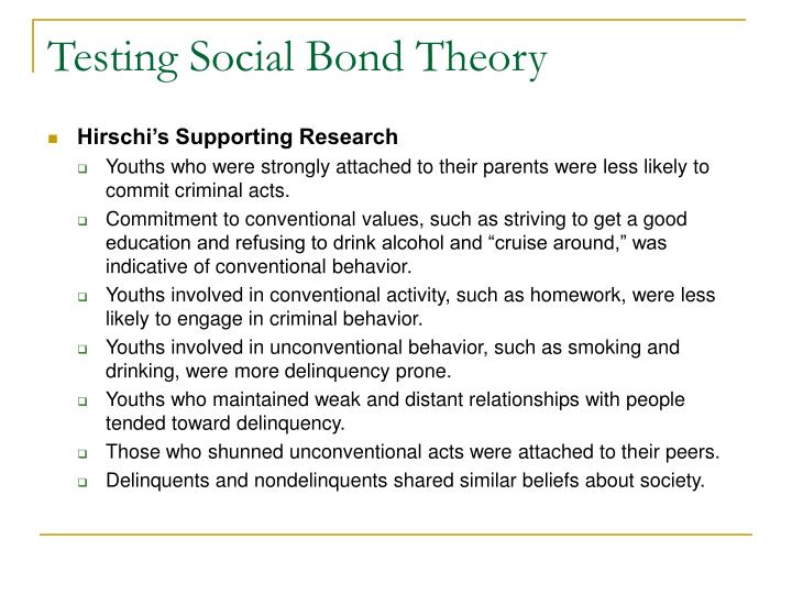 PPT - Social Bond Theory Self-Control Theory PowerPoint Presentation ...
