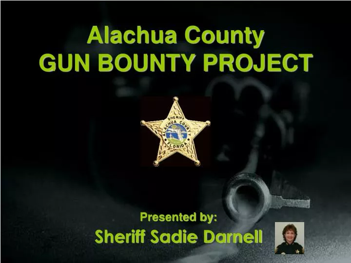 PPT - Alachua County GUN BOUNTY PROJECT PowerPoint Presentation, free ...