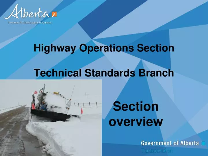 PPT - Highway Operations Section Technical Standards Branch PowerPoint ...