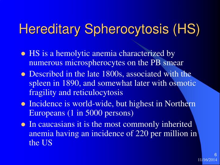 PPT - Hematology 425 Increased RBC Destruction, Intracorpuscular ...