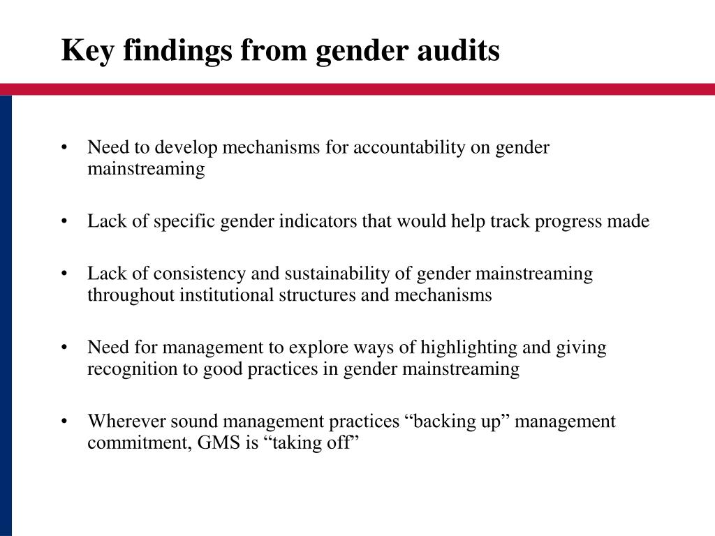 PPT - Participatory Gender Audit as a Gender Mainstreaming Tool Dr ...