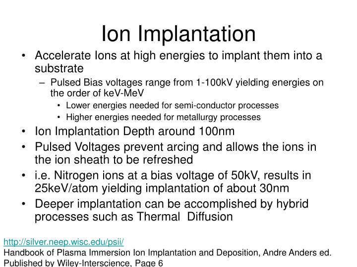 PPT - Plasma Immersion Ion Implantation PowerPoint Presentation - ID ...