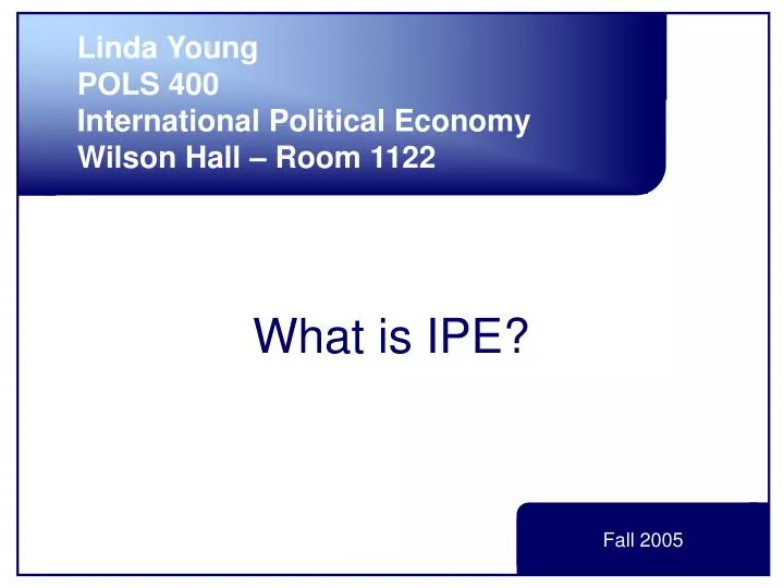 PPT - What is IPE? PowerPoint Presentation, free download - ID:6687070