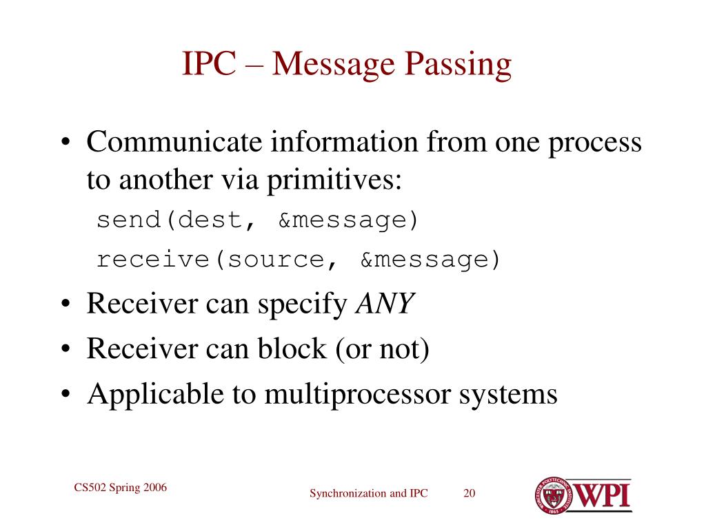 Ppt More On Synchronization Interprocess Communication Ipc